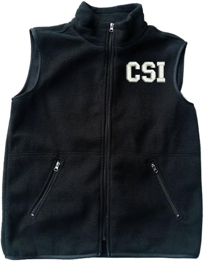 Amazon.com: Military CSI Crime Scene Investigatio Black Fleece Zipped ...