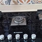 Buy Faber Stainless Steel 5 Burner Gas Stove, Black Online at Low ...