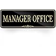 Amazon.com : 9x3 Inch Manager Office Room Sign Acrylic Self-stick Door ...