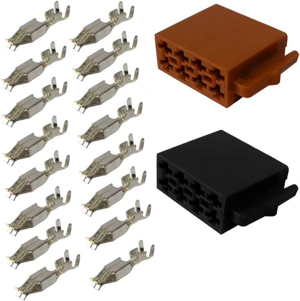 Aerzetix ISO 16-Pin Connector Plug Universal Power Beam + Sound ...