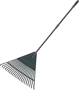 Amazon.com : ORIENTOOLS Garden Rake, Adjustable Lightweight Steel Poly ...
