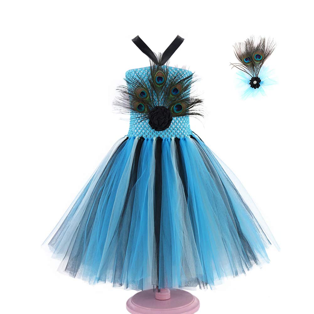 Buy Peacock Costume for Girls, Peacock Outfit Kids, Tutu Dress Feather ...
