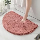 Amazon.com: HYFAN Half Round Microfiber Chenille Non-Slip Bathroom Bath ...