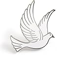 Amazon.com: Pinsanity White Dove Enamel Lapel Pin : Clothing, Shoes ...