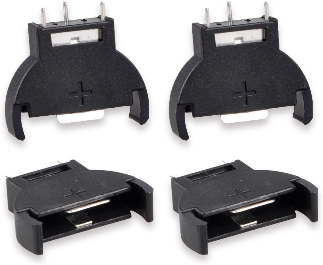 Amazon.com: CR2032 Battery Sockets, FolioGadgets Vertical Coin Button ...