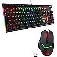 Amazon.com: Redragon K580 VATA RGB LED Backlit Mechanical Gaming ...