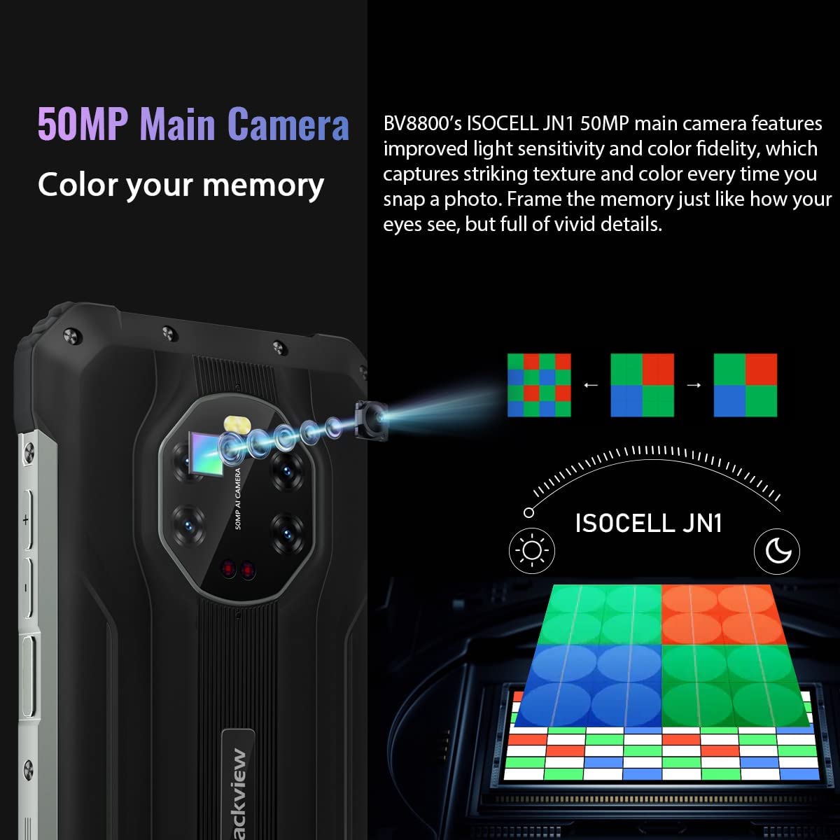 Mua Blackview BV8800 Outdoor Smartphone without Contract, 6.58 Inch ...