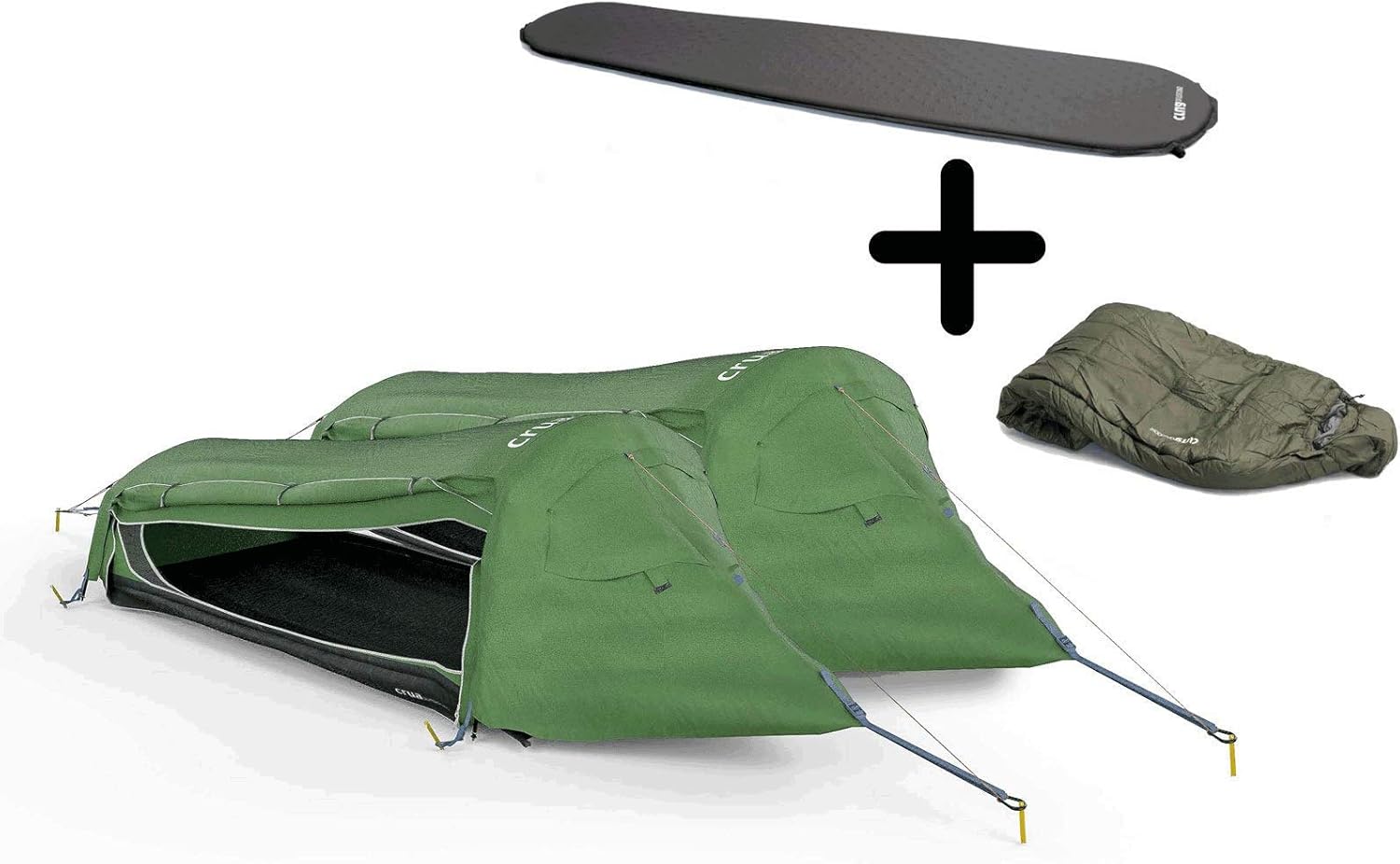 Crua Twin Hybrid Set 2 Personen Zelte/Hängematte mit Matratze und ...