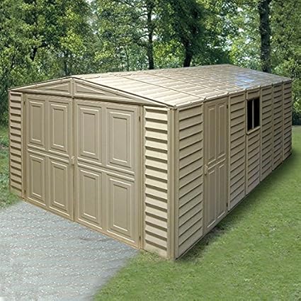 10' x 18' (3.22x5.59m) Duramax VDM Plastic Garage: Amazon.co.uk: Garden ...