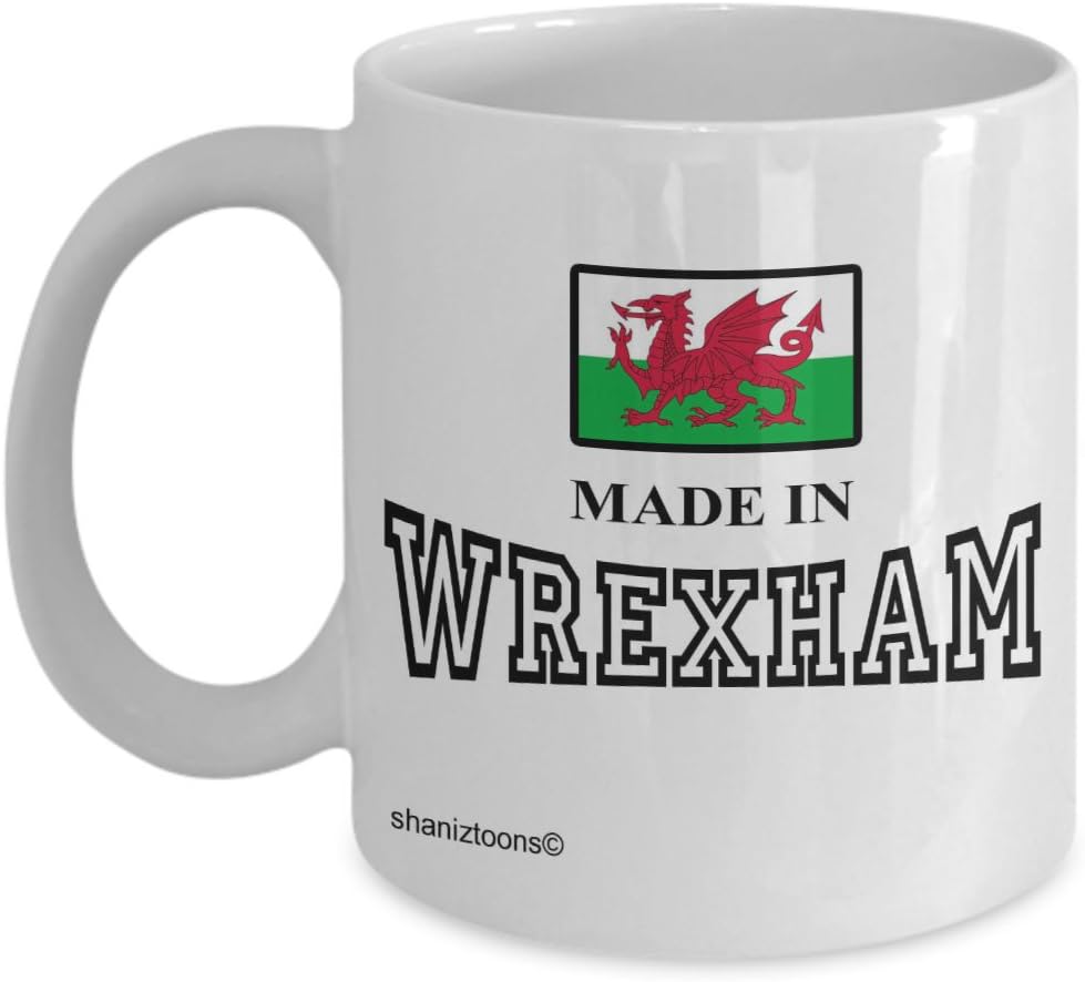 Made Born In Wrexham Birthday Gift Mug: Amazon.co.uk: Kitchen & Home