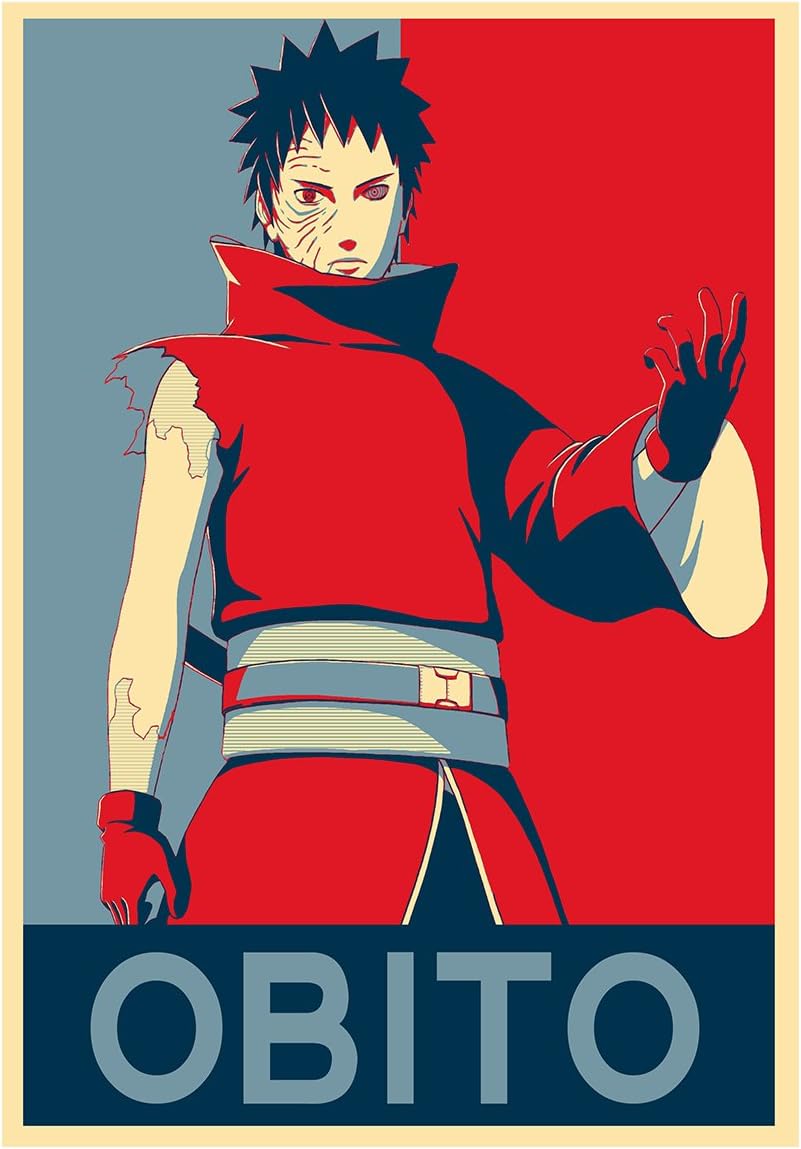 Amazon.de: Poster Naruto"Propaganda" Obito Uchiha - Formato A3 (42x30 cm)