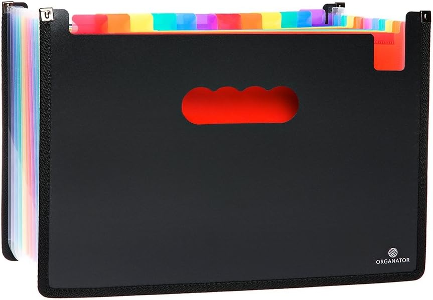 Organator Document folder DIN A4, sorting folder with 12 dividers as an ...
