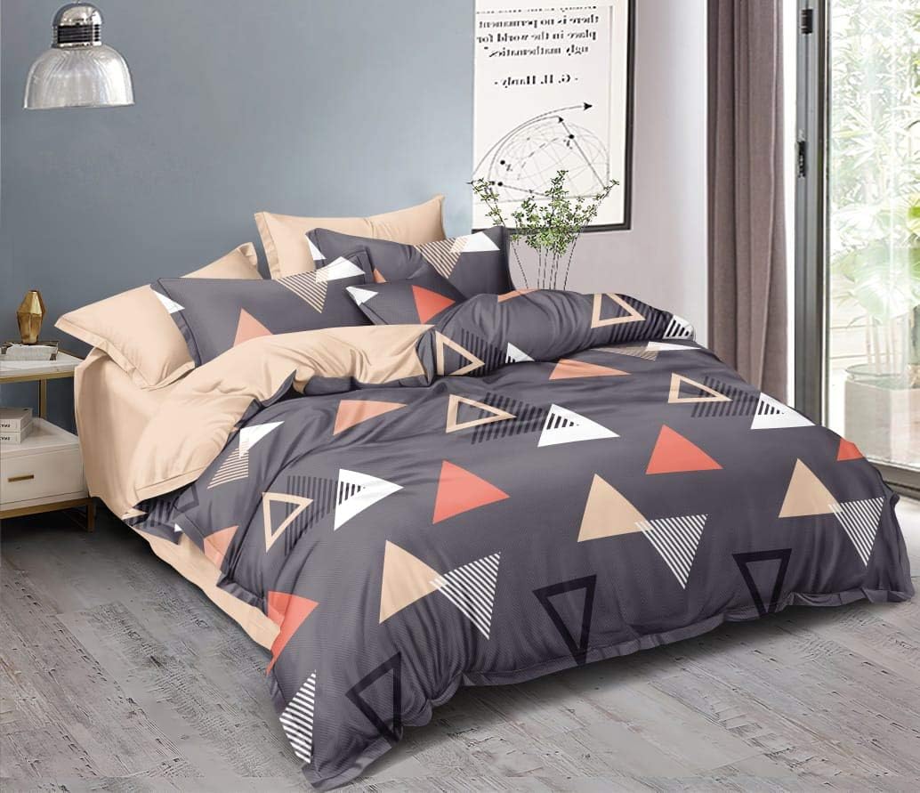 Buy Magnetic Shadow Glace Cotton Queen Size Duvet Cover Quilt Cover ...