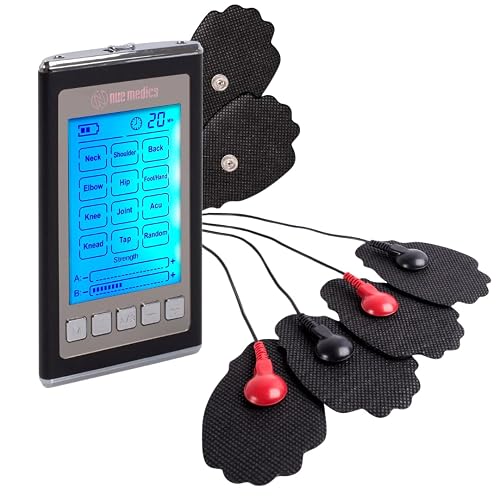 NueMedics Tens 12-Mode TENS & EMS Rechargeable Muscle Stimulator – Dual ...