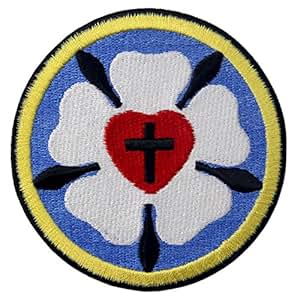 Amazon.com: EmbTao Lutheran Rose Lutheranism Emblem Embroidered ...