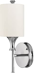 Capital Lighting 1171PN-489 Studio 1-Light Sconce, Polished Nickel with ...