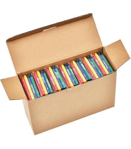 Cello Wrapped Party Crayons Bulk Double-Sided Hexagonal Crayons - 500 ...