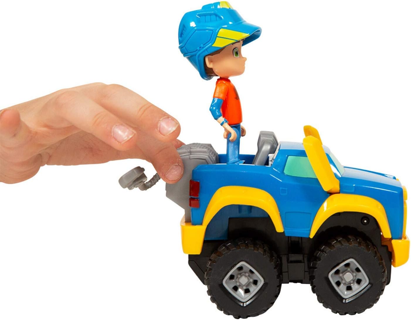 REV & ROLL – BEST BUDDIES CAR TOY – 17cm Rumble Vehicle with Mechanical ...