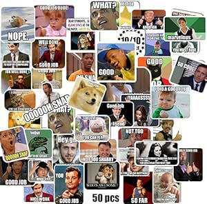 Amazon.com : Meme Reward Stickers for Teachers 50pcs : Office Products