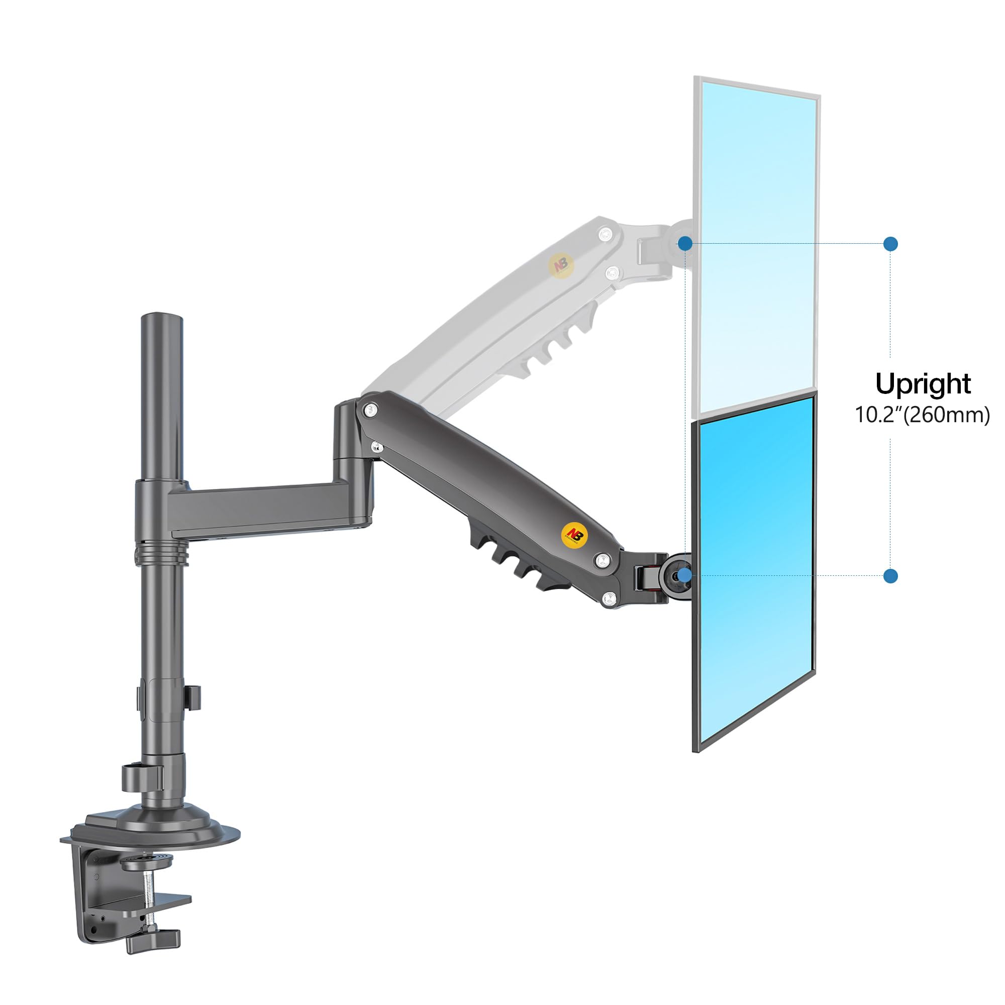 Mua NB North Bayou Monitor Desk Mount Long Arm for Monitors Within 4.4 ...