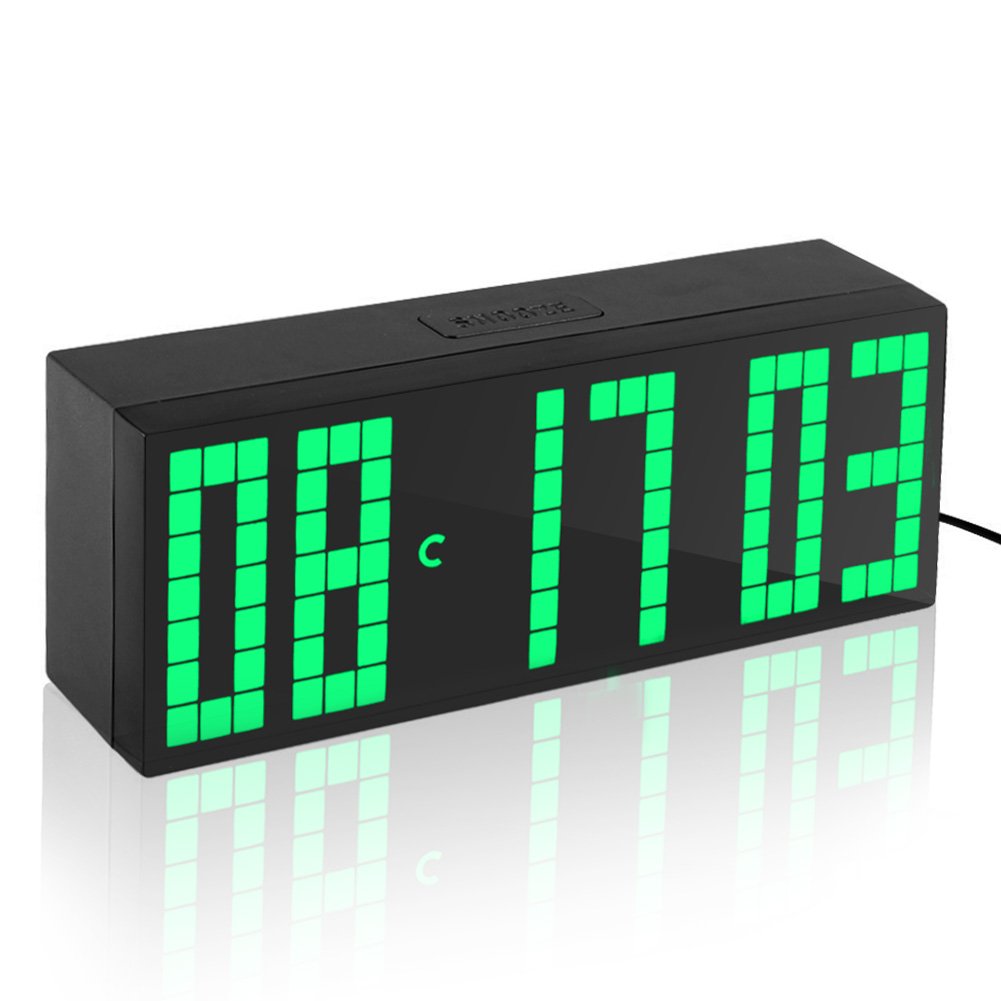 Yosoo Reloj Grande LED Alarma Tiempo Relojes Digital Cuenta Atrás ...