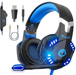 Amazon.com: VersionTECH. G2000 Pro Gaming Headset PS4 Xbox One Wired ...