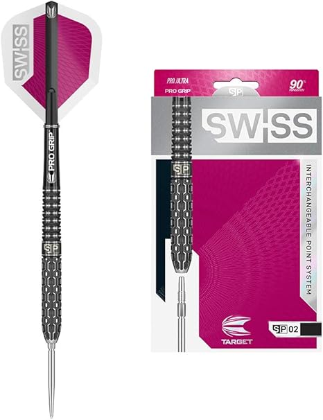 Target Darts Swiss Point Darts 90% Tungsten Steel Tip Darts Set: Amazon ...