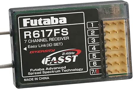 Futaba R617FS 2.4GHZ FASST RX 7CH Aircraft Receiver, Receivers - Amazon ...