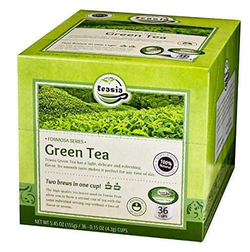 Teasia Green Tea Pods, Formosa Series (36-count) GMO-free Hot & Iced ...