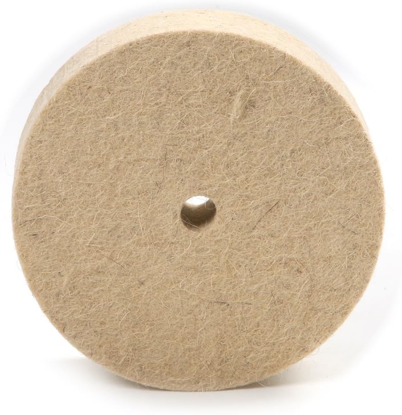 CHEERBRIGHT 1PC 100mm Wool Fabric Disc Polishing Buffing Wheels Pads ...