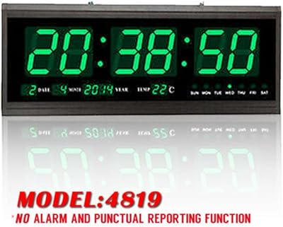 Amazon.com: hito 14.2” Large Oversized LED Wall Clock Seconds Date Day ...