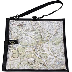 Highlander MAP004 Wanderer Waterproof Hiking Map Case Cover/ Neck Strap ...