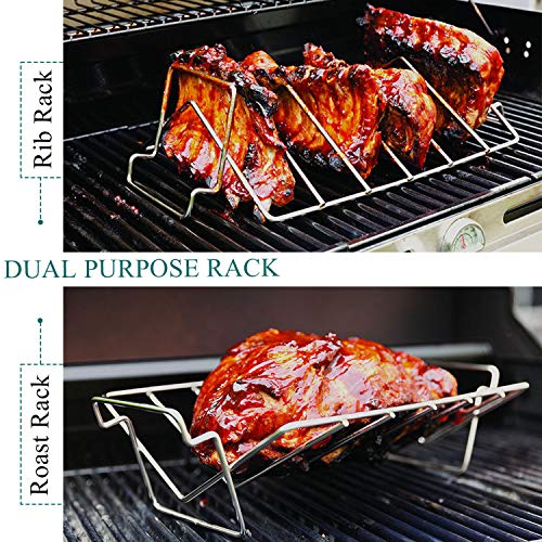 KAMaster Turkey Rack for Big Green Egg Rib Rack Stainless Steel for ...