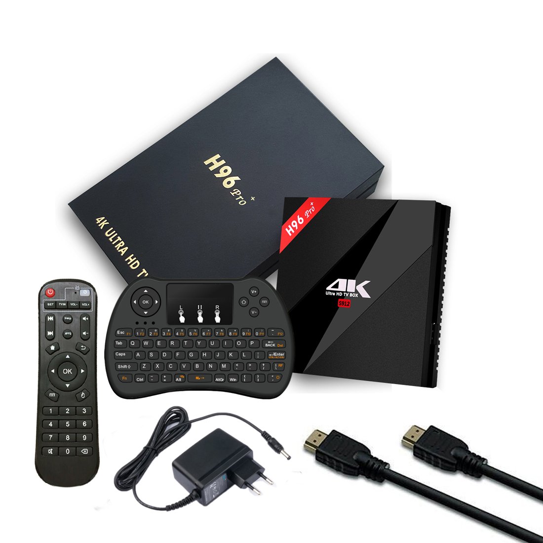 H96 Pro Plus 3G RAM+16G ROM Android 7.1 TV Box Amlogic S912 Octa-Core ...