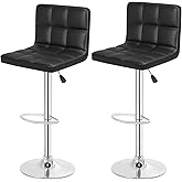 Amazon.com: Best Choice Products Set of 2 PU Leather Adjustable Bar ...