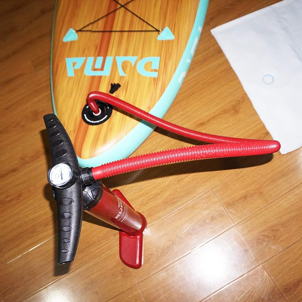 DAMA inflatable sup paddle board hand pump with Pressure Gauge, Hose ...