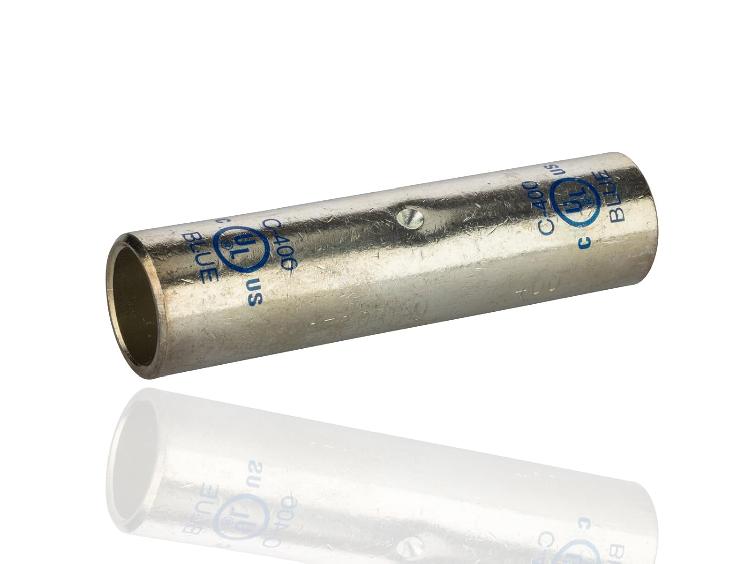 Copper Compression Connector, Tinned Splice, C Series Long Barrel, 2-1/ ...