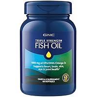 Amazon.com: GNC Triple Strength Omega 3 Fish Oil 1000mg, 60 Count ...