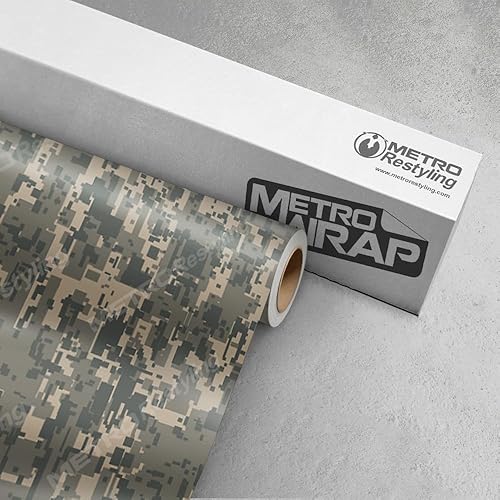 Metro Wrap Series Army Digital Camouflage 5ft x 2ft (10 sq/ft) Camo ...