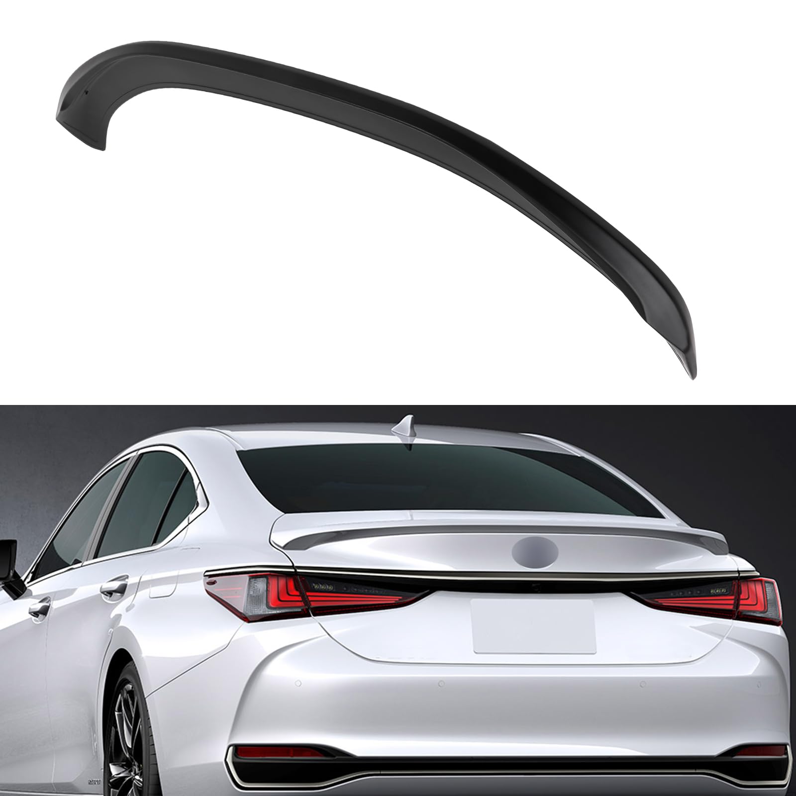 cciyu Lip Style Rear Trunk Lip Spoiler Wing Fits for 2019-2023 For ...