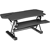 Amazon.com: Mount-It! Adjustable Height Standing Desk Converter, Extra ...