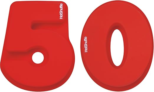 HotShuffle Gran número 50 de Silicona Cake Molde de estaño 50 ...