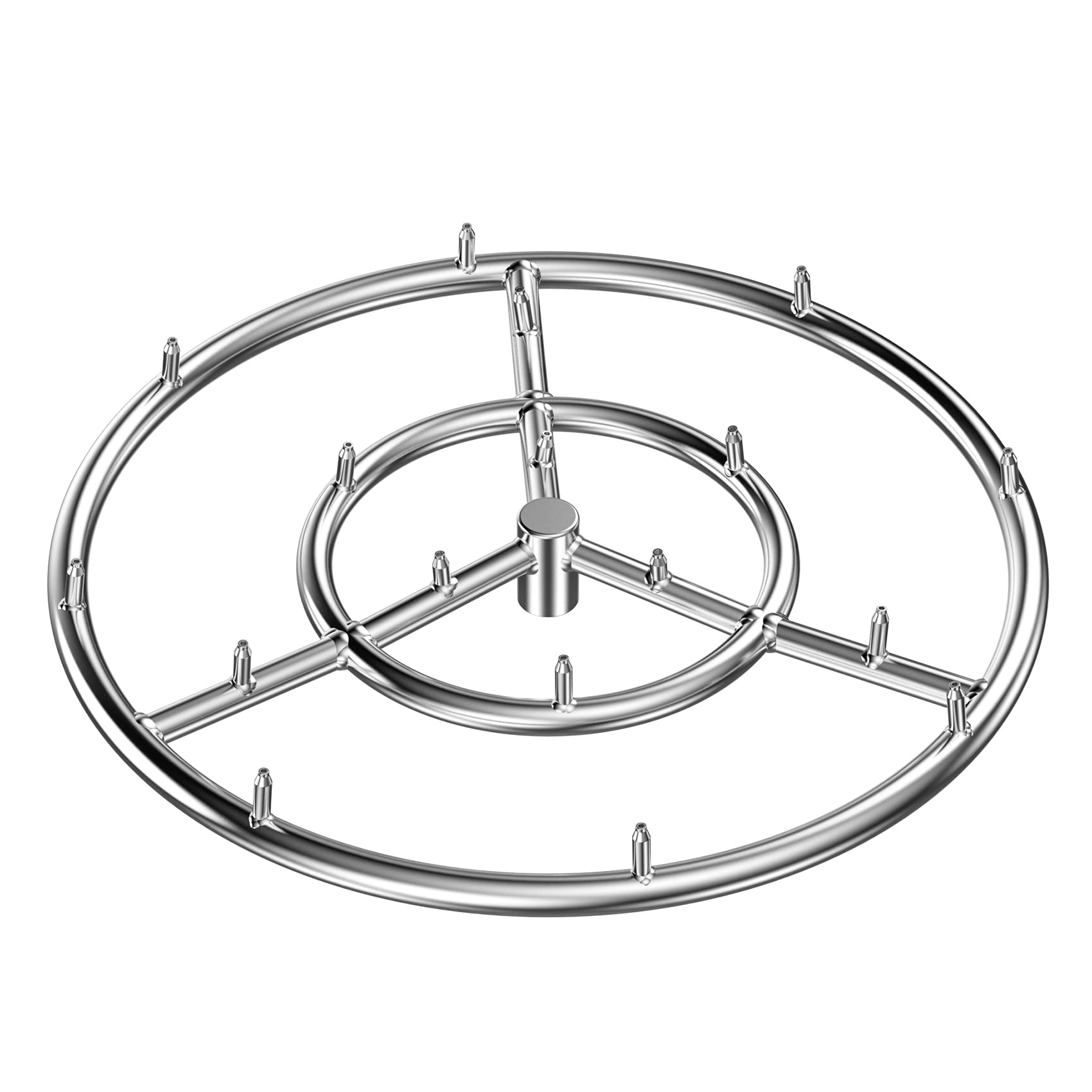 Skyflame 18 Inch Round Stainless Steel Fire Pit Jet Burner Ring - High ...