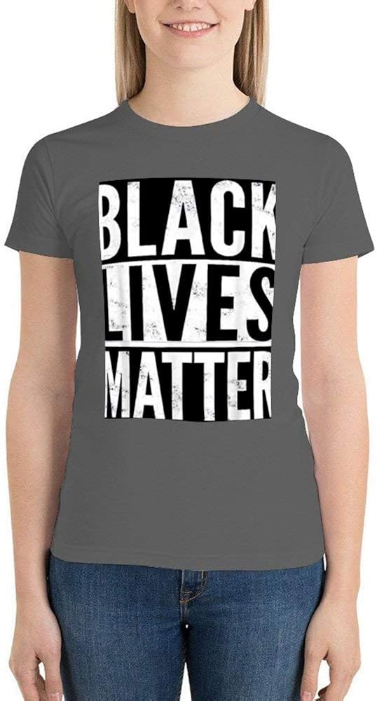 Amazon.com: George Floyd Women’s T-Shirt Novelty Crew Neck Tees Adult ...