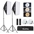MOUNTDOG Softbox Lighting Kit Studio Photography Continuous Lights ...