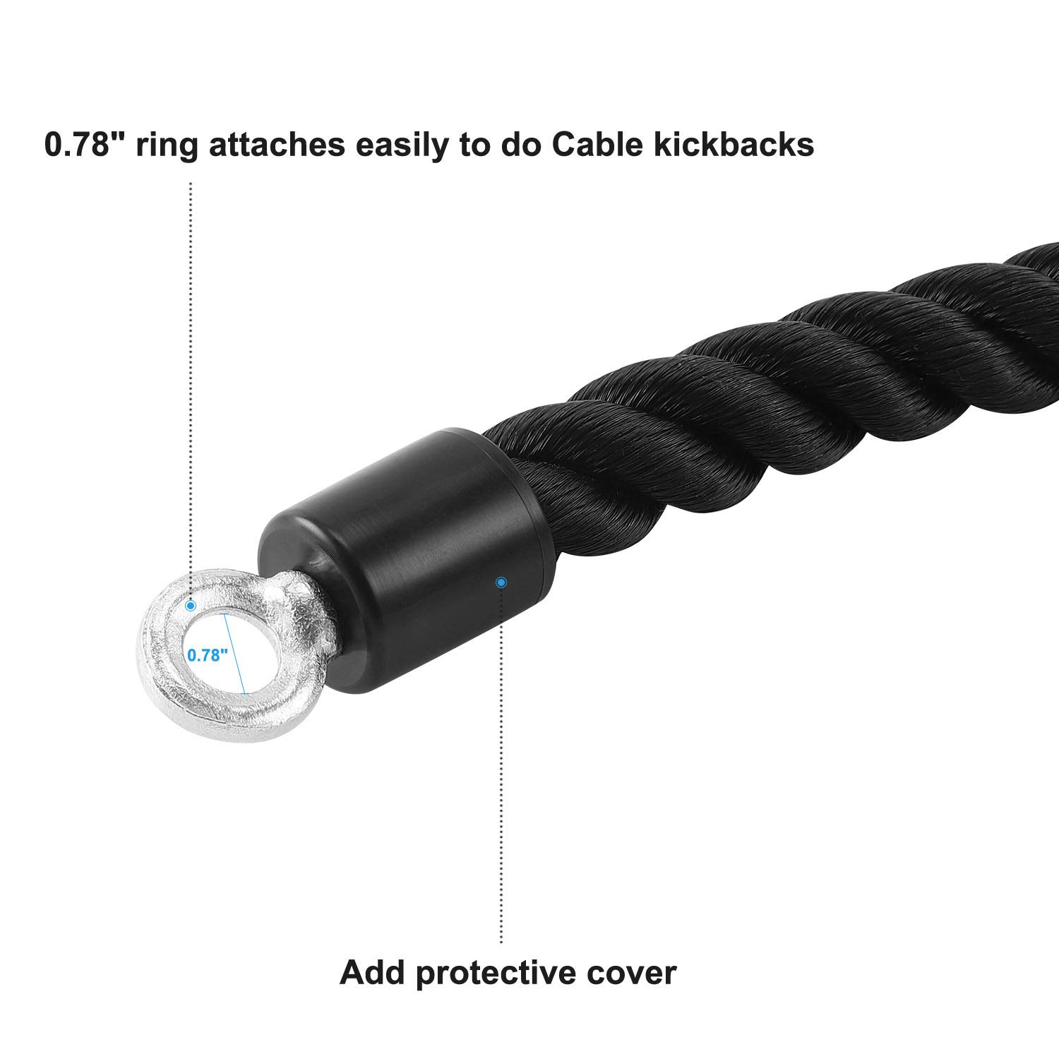 Mua Pull Down Rope Single Grip Tricep Bicep Exercise Attachment for ...