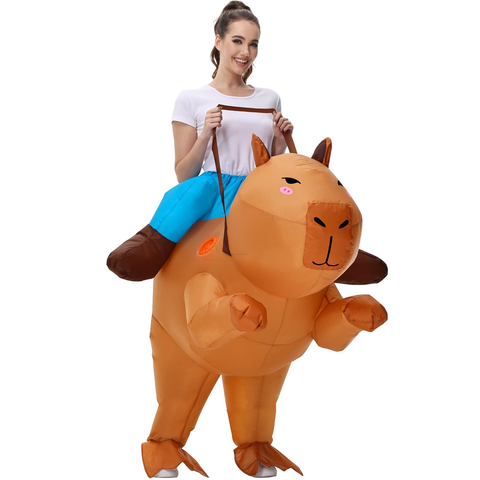 XYJKIDSES Inflatable Capybara Costume for Adult Blow Up Costumes ...