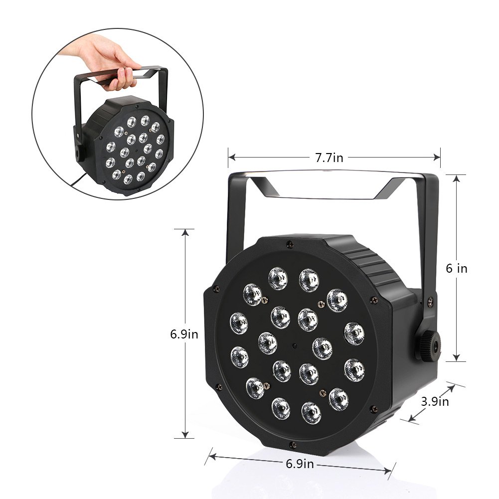 Mua Wireless Rechargeable Stage Lights, OPPSK 18W 18LED RGB Battery ...