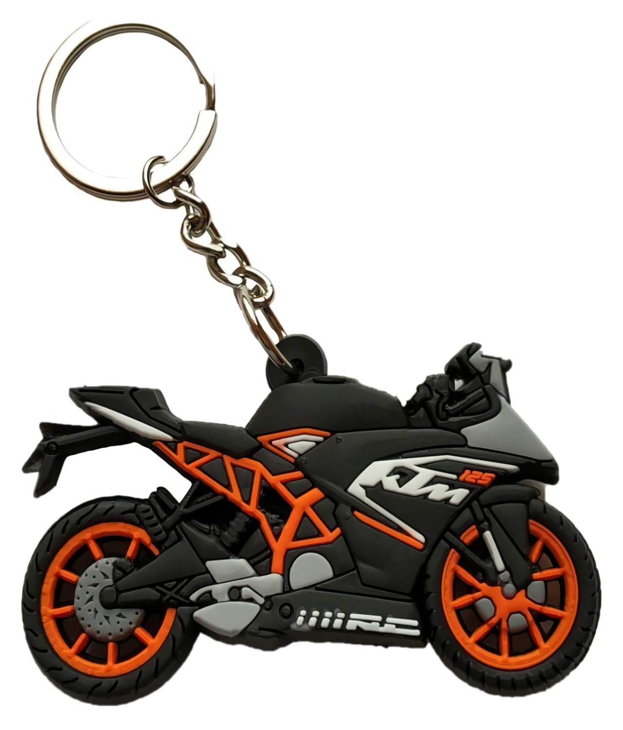 GCT Double Sided KTM Bike Logo Rubber Keychain for Car Bike Men Women ...