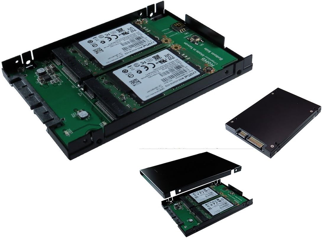 SATA to Dual port mSATA RAID enclosure – High speed 460MB/s ! – BigaMart
